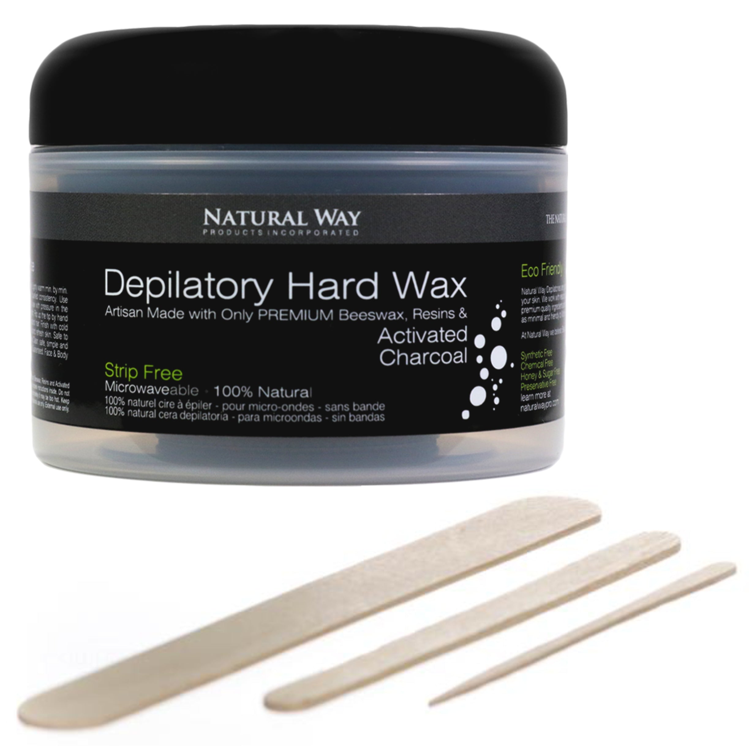 Natural Hard Waxing Starter Kit With Microwaveable Jars 8oz – Natural ...